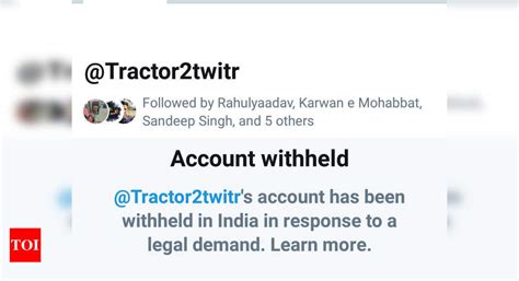 Twitter Accounts Of Those Supporting Farmer Protests Suspended India