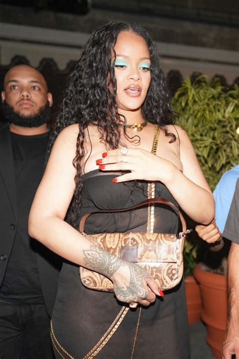 Rihanna Wears Sheer Strapless Dress On Date With Aap Rocky