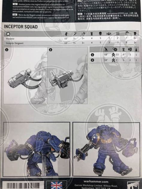 Primaris Inceptor 9th Edition 40k Rules Datasheets Spotted Spikey Bits