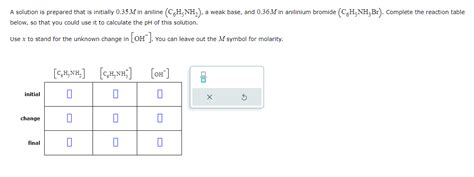 Solved A Solution Is Prepared That Is Initially 0 35M In Chegg