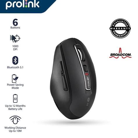 Jual Prolink Mouse Wireless Bluetooth 5 1 Bt 6 Button Dpi 800 1600 Pmb8502 Shopee Indonesia