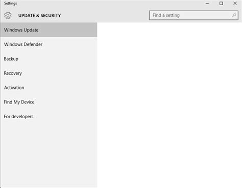 Windows Update And Security Settings Page White Screen Microsoft Community