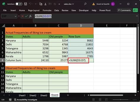 Excel Chitest Function