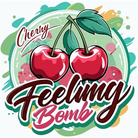 Cherry Feeling Bomb Sweet Juicy And Delicious Premium Ai Generated Vector