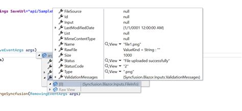 While Preloading File On BeforeRemove Event Args The Proper Removed File Is Not Returned In