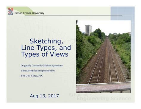 Sketching Line Types And Types Of Views Docslib