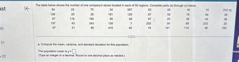 Solved IstThe Table Below Shows The Number Of One Company S Chegg