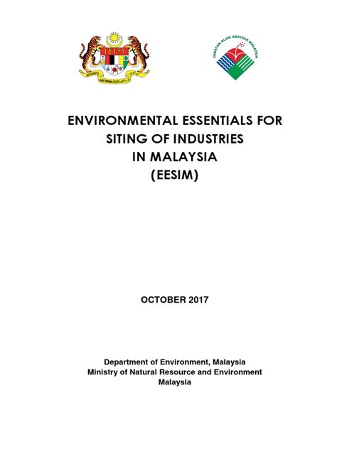 Environmental Essential For Siting Of Industries Updated 24th July 2018