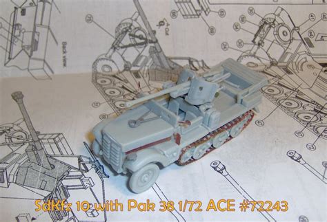 Gulumik Military Models Sdkfz 10 With Pak 38 1 72 Ace 72243