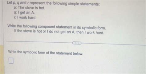 Solved Let Pq And R Represent The Following Simple