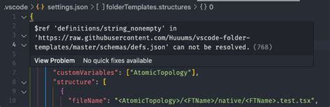strange warning ref definitions string nonempty can not be resolved