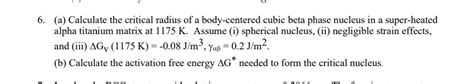 A ﻿calculate The Critical Radius Of A Body Centered