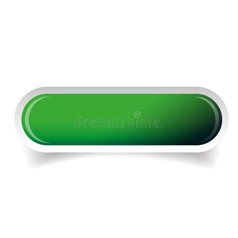 green glossy web bar button vector stock vector illustration of