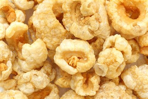 Pork Rinds Or Pork Snack Deep Fried Pork Skin Crispy And Blistered