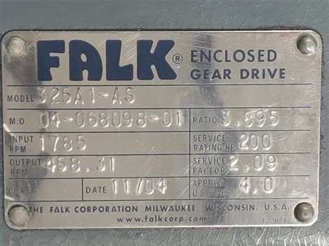 Falk A As Parallel Shaft Gear Reducer
