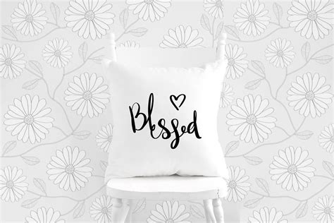Blessed Svg Christian Svg Blessed Sign Blessed Script Svg Faith Svg