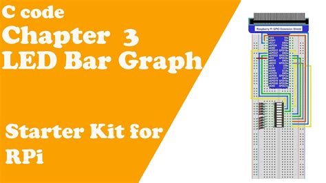 C Code Chapter 3 Led Bar Graph Raspberry Pi Starter Kit Youtube
