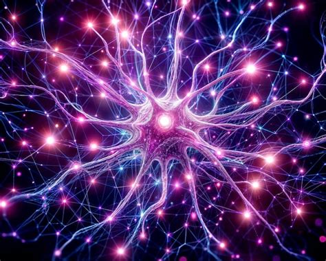 Premium Photo Glowing Neurons Showing Brain Connections