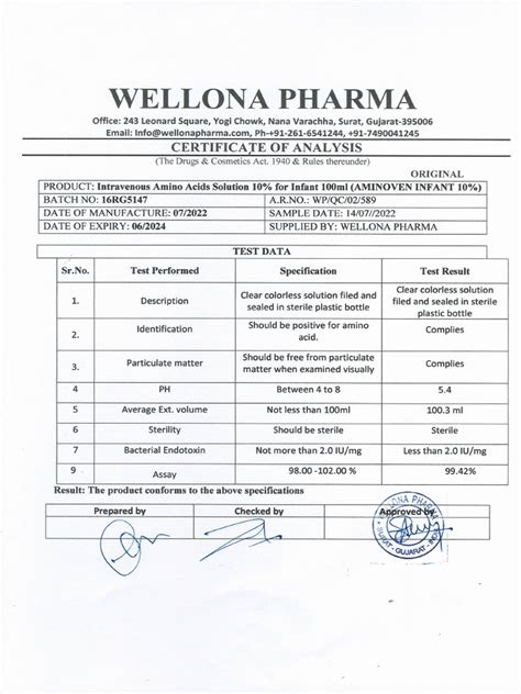 Original Coa Pdf