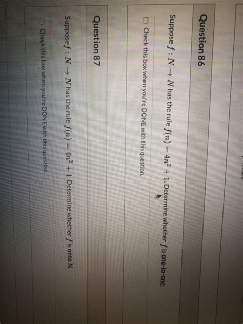 solved question 86 suppose f n → n has the rule f n 4n