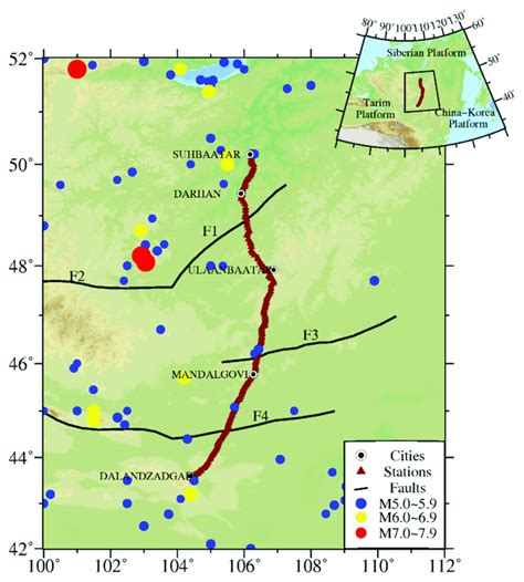 Geomagnetic Stations Of The Sd Profile Seismic Activity And Fault Download Scientific Diagram