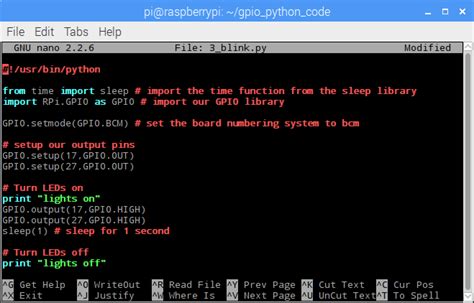 Gpio And Python 39 Blinking Led