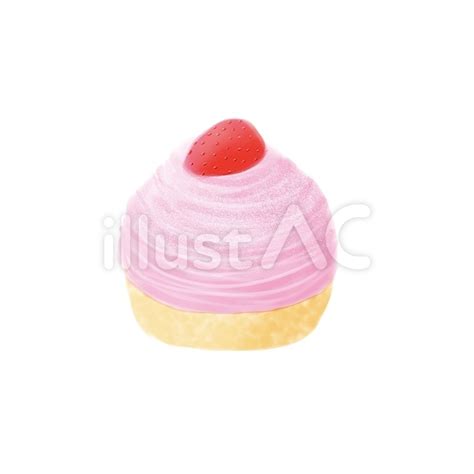 苺モンブランイラスト No 22715064／無料イラストフリー素材なら「イラストac」