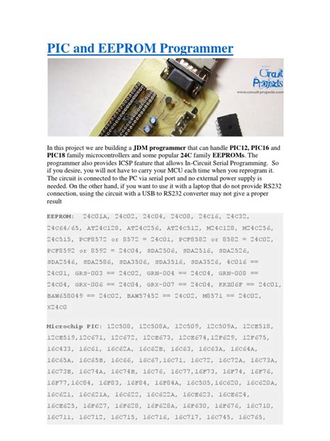 pdf pic and eeprom programmer dokumen tips