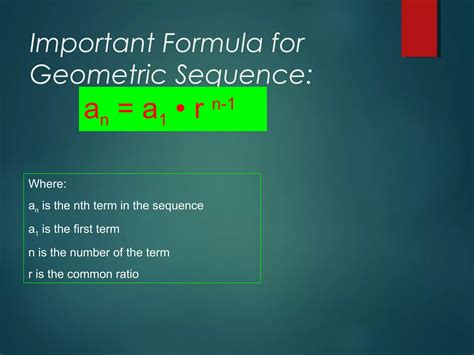 Geometric And Arithmatics Sequence Ppt