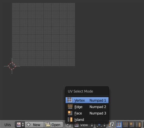 shortcut cannot set 1 2 3 keys for selection type in keep uv and