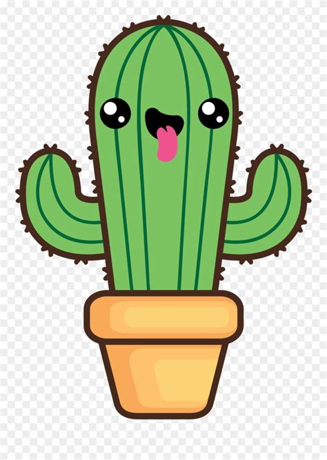 Download Cactus1 Kawaii Cactus Clipart 3430176 Pinclipart