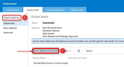 Tfs Permissions Using Access Levels Unravelling Software Development