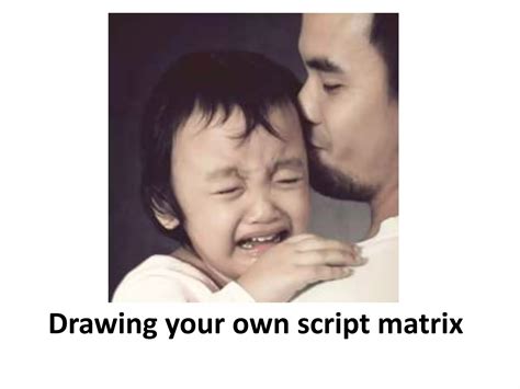 drawing your own script matrix ppt
