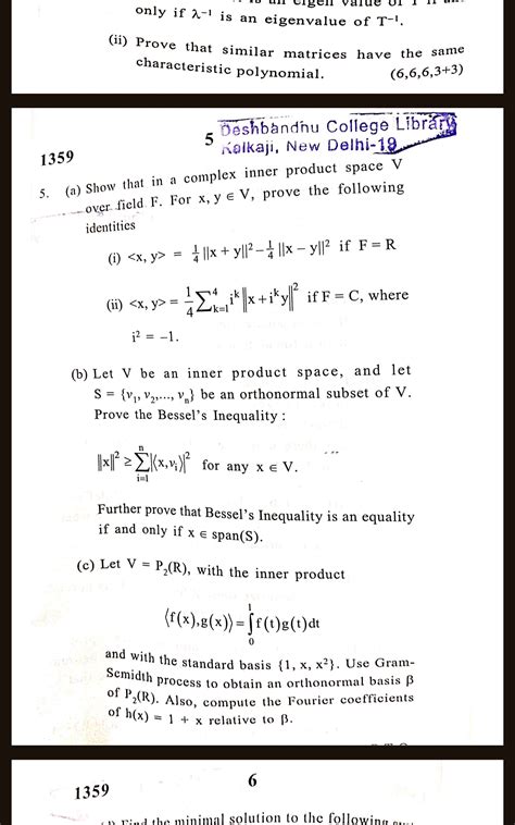 Only If Is An Eigenvalue Of T Ii Prove StudyX