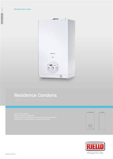 PDF Residence Condens Schede Tecniche It Portata Massica Fumi