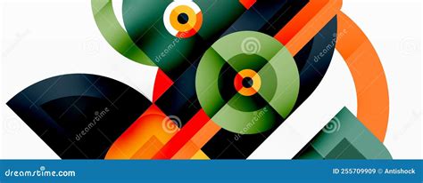 Vector Geometric Abstract Background Design Stock Vector Illustration Of Digital Bright