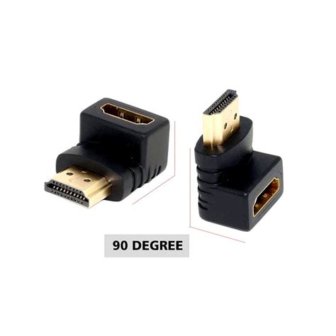 Hdmi Female To Hdmi Male Right Angle Adapter For Raspberry Pi 3 Buy