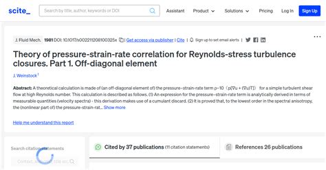 Theory Of Pressure Strain Rate Correlation For Reynolds Stress