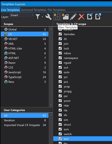 Reharper Live Template Example