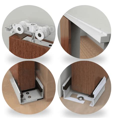 Kit Branco 2M Porta De Correr Evolution 235 Rodinato Pinezi
