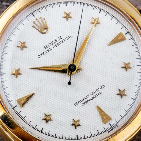 Rolex Galaxy Star Dial Ref 6098 Yellow Gold Rolex Passion Market