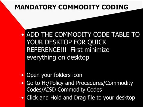 Ppt Mandatory Commodity Coding Powerpoint Presentation Free Download Id4436528
