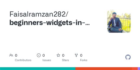 GitHub Faisalramzan Beginners Widgets In Flutter