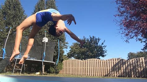 How To Do A Round Off Backhandspring Youtube
