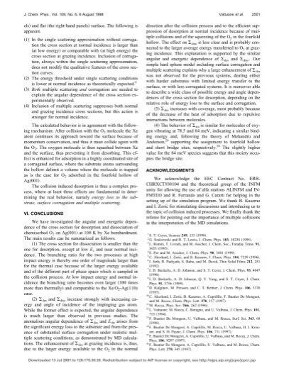j chem phys vol 109