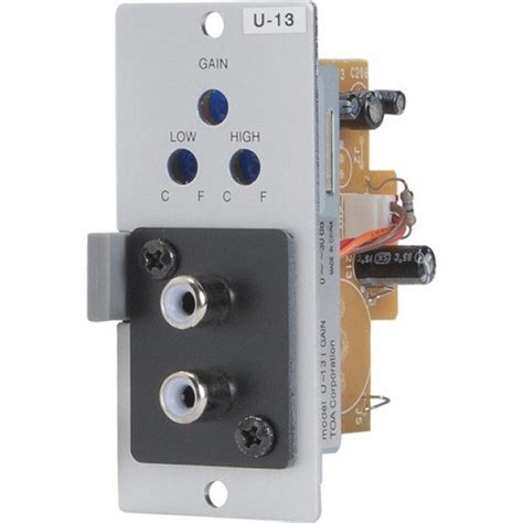 Toa U 13r Unbalanced Stereo Line Input Module Goknight