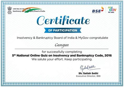 Gungun Jain On Linkedin Excited To Announce That Ive Earned A Certificate In The Insolvency And