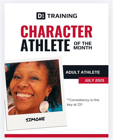 D1 D1 Upper Westside Announcement 💥 Adult Athlete Of The Month