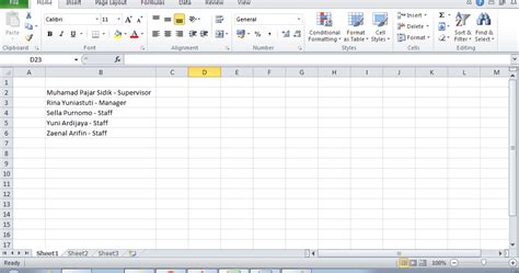 Cara Memisahkan Isi Cell Di Excel