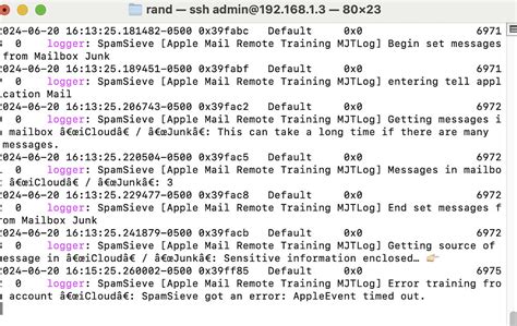 What Is Timing Out Spamsieve Or My AppleScript SpamSieve C